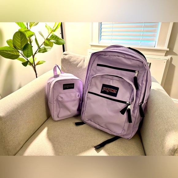 Jansport | Accessories | Jansport Lilac Purple Backpack And Lunchbag ...